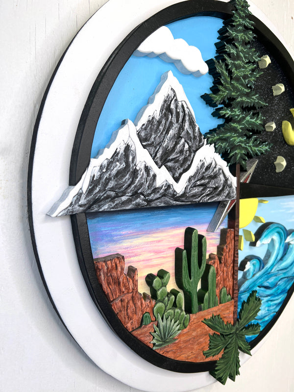 Explorer Soul Compass 20" - Elizabeth Karlson Art